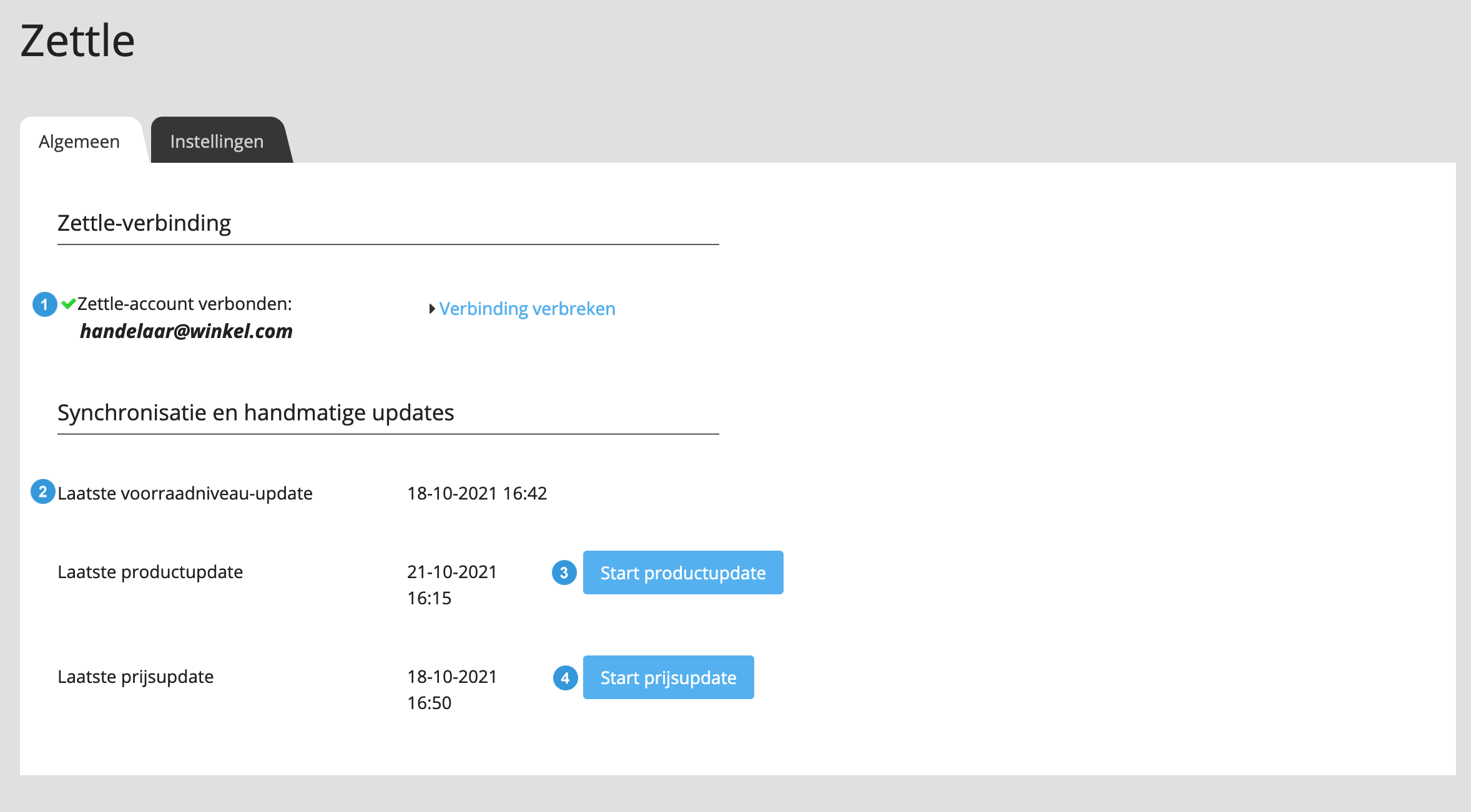Integreren van Zettle – Helpcentrum